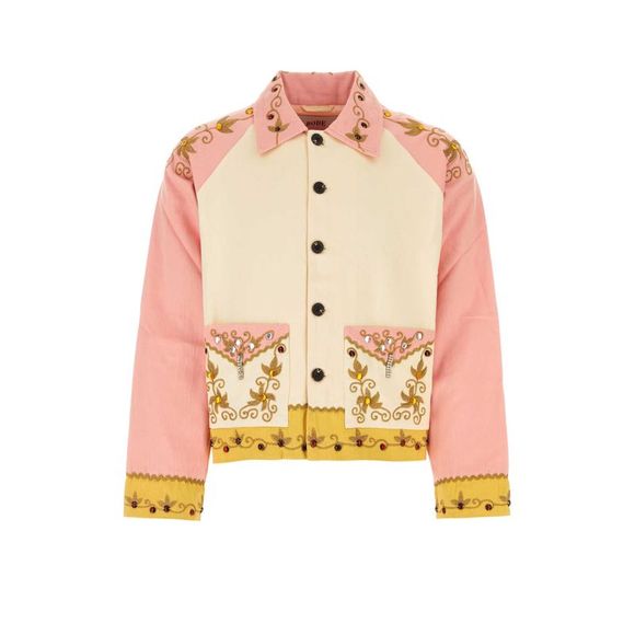 Bode | Jackets & Coats | Bode Embroidered Cotton Ivy Jacket | Poshmark